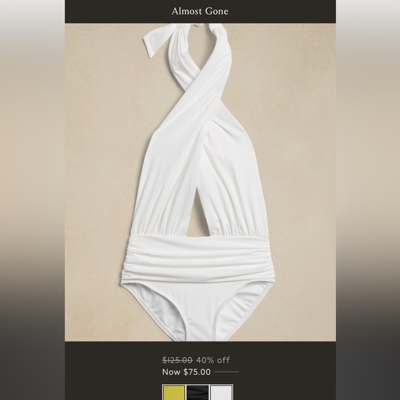 Banana Republic | Swim | Nwt Twist One Piece Swimsuit Banana Republic | Poshmark